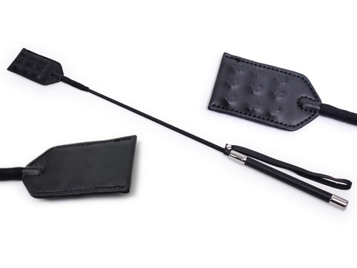 Deluxe BDSM Gerte mit Spikes Leder look Premium Peitsche Reitgerte | eBay