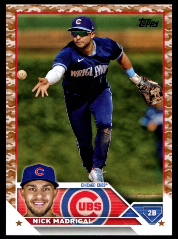 2023 Topps Series 2 Nick Madrigal #434 Camo Parallel 07/25 Chicago Cubs ...