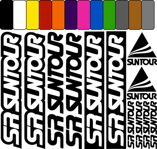 SR Suntour sticker decal bike bicycle | eBay