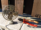 VINTAGE Truck METAL BLADE FAN 24V HOT ROD hot rad Wagon Dash Column ...