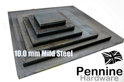 10mm MILD STEEL PLATE Square Sheet Metal work Fixing Leveling Plates ...