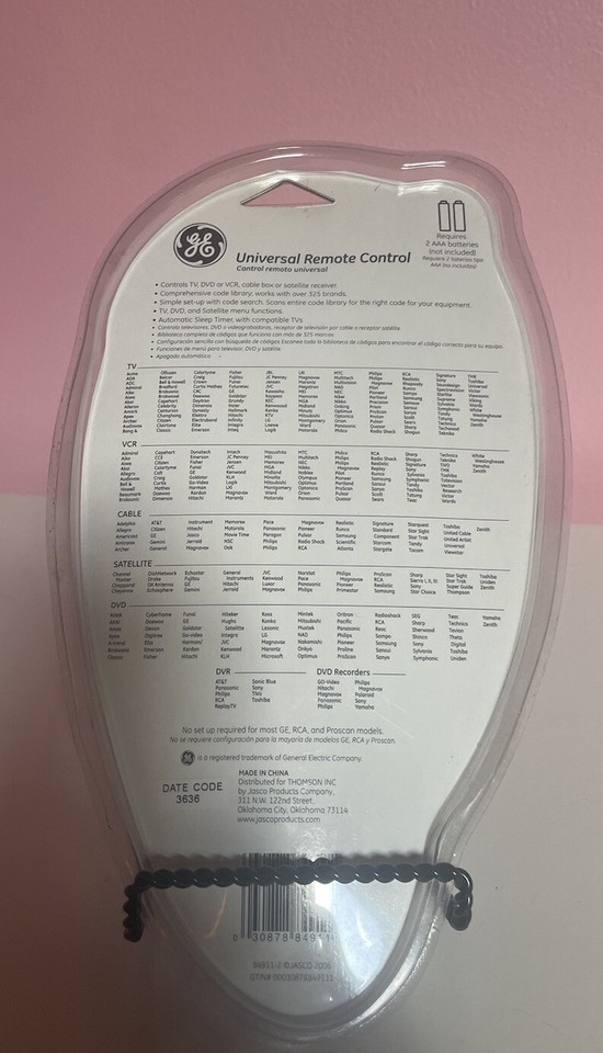 GE universal remote control 3 Devices #84911 New | eBay