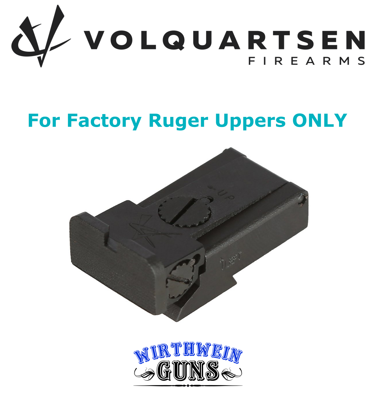 Volquartsen Target Rear Sight for Factory Ruger Uppers VC2TL | eBay