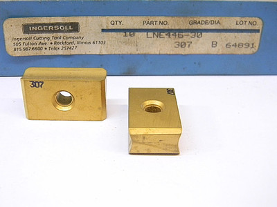 NEW SURPLUS 10PCS. INGERSOLL LNE 446-30 GRADE: 307 CARBIDE INSERTS | eBay