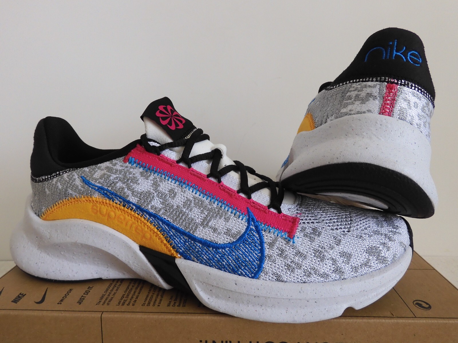 Size 13 - Nike SuperRep Go 3 Flyknit Next Nature Light Smoke Grey Photo ...
