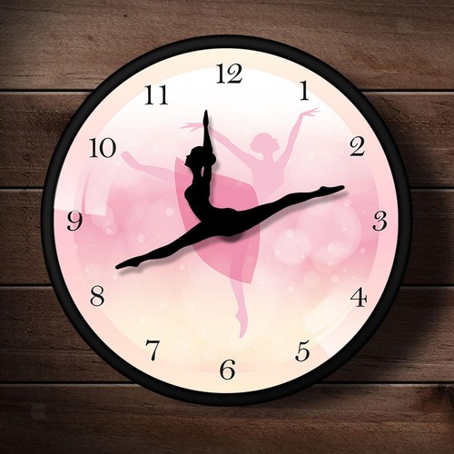 Ballet Girl Wall Clock Modern Minimalist Clock for Home Kitchen Studio ...