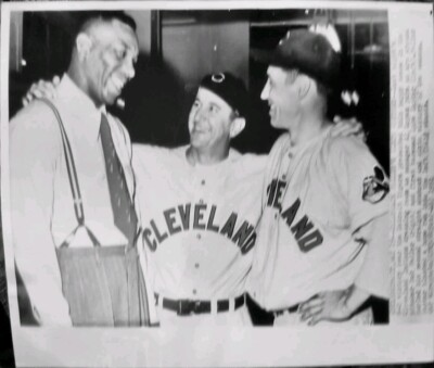 1951 BOB FELLER AND LUKE EASTER BLACK MLB BASEBALL PHOTO HOF PITCHER | eBay