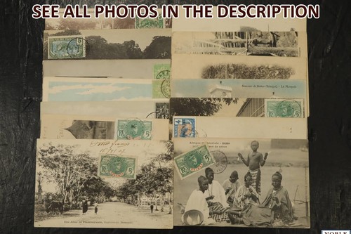 NobleSpirit French Colonies in Africa 14 Franked Postcards Diff ...