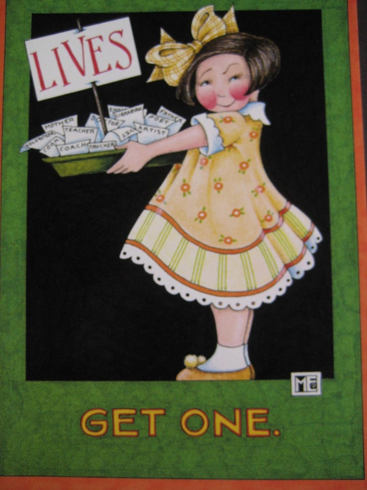 UNUSED 1995 vintage greeting card Mary Engelbreit BLANK Lives - Get One ...
