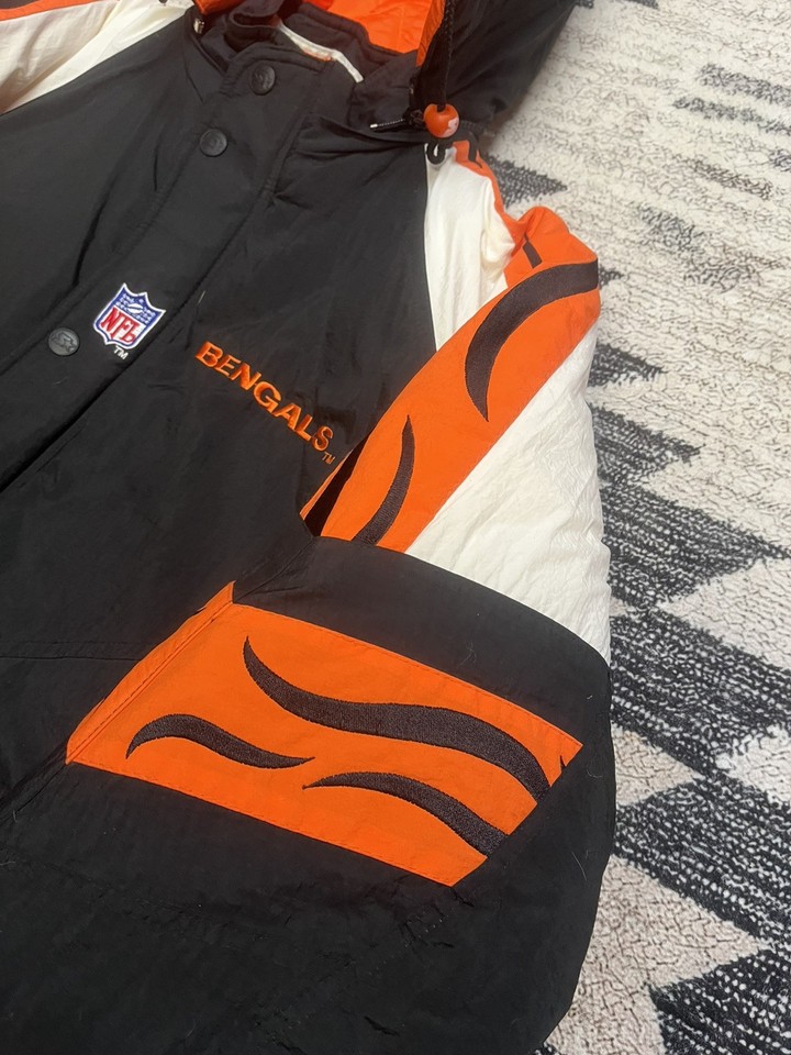 Vintage Cincinnati Bengals Starter Proline NFL Jacket Coat Mens Puffer ...
