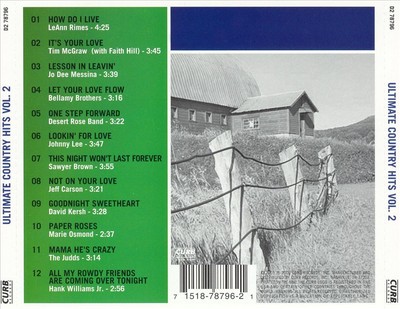 VARIOUS ARTISTS - ULTIMATE COUNTRY HITS, VOL. 2 NEW CD 715187879621| eBay