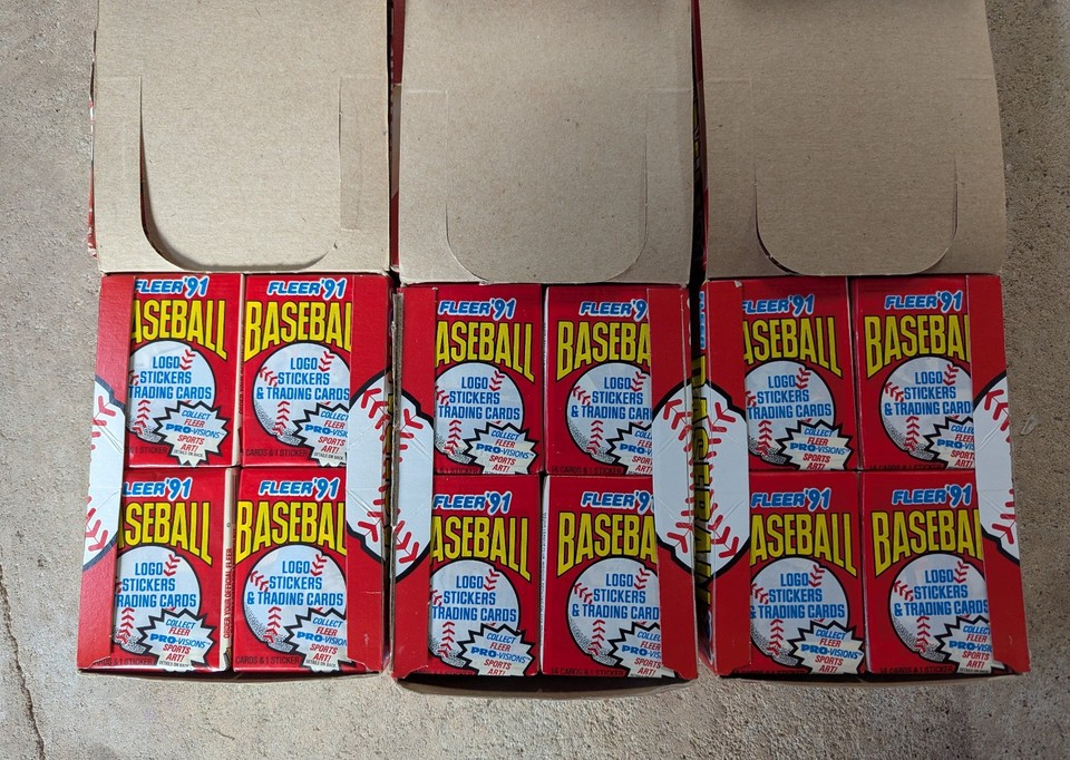 1991 Fleer Baseball Box Lot (6) | eBay