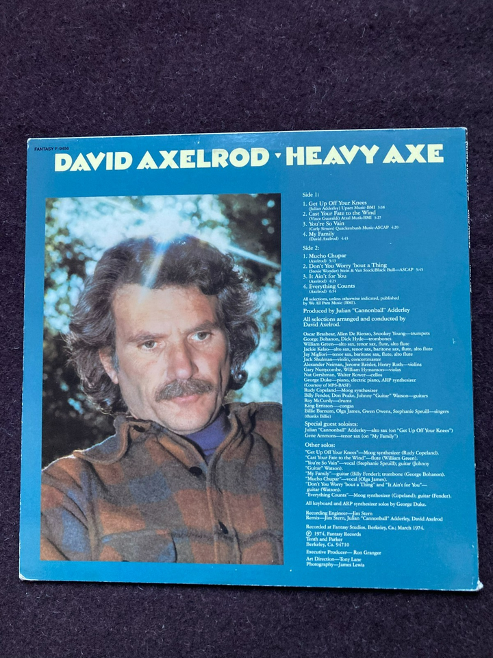 David Axelrod - Heavy Axe, 1974 (F-9456) | eBay