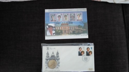 1981 Royal Wedding 1st Day Coin Cover+ Princess Diana 1st Day Cover ...