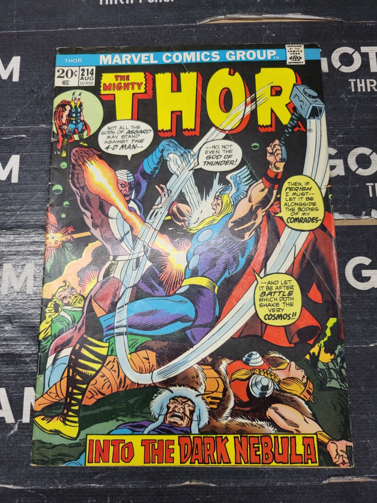 Thor Vol 1 #214 Aug 1973 Into the Dark Nebula Written By Gerry Marvel Comic Book | eBay
