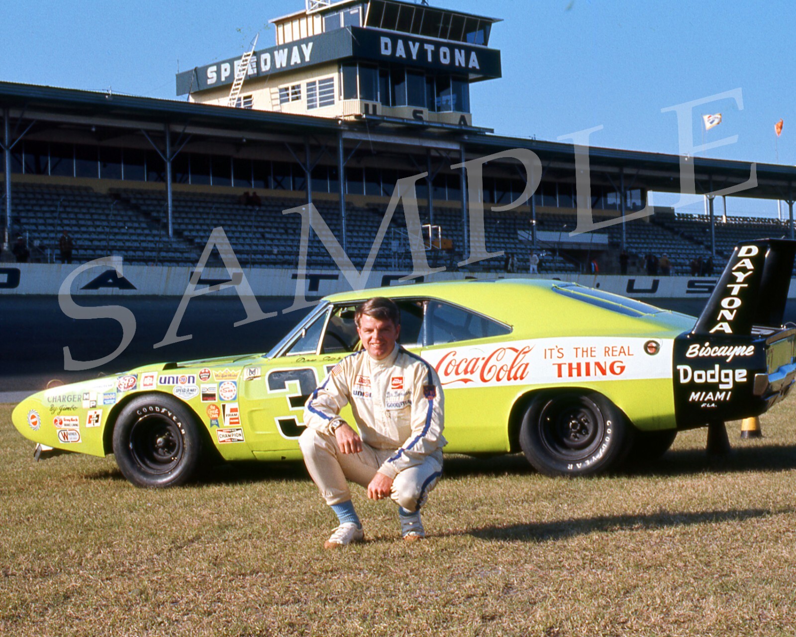 DON TARR COCA COLA DODGE DAYTONA AT THE DAYTONA 500 20X16 GLOSSY POSTER ...