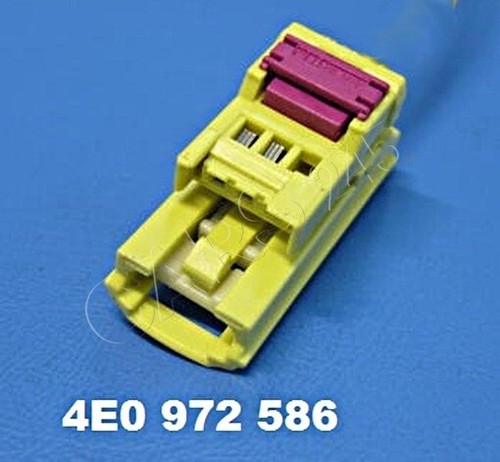 Genuine VW AUDI SKODA SEAT Bora Caddy CC flat contact housing 4E0972586 ...