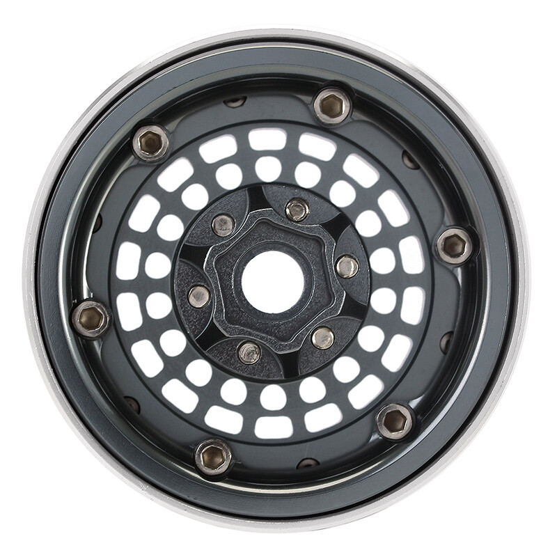 INJORA -10mm Offset Aluminum 1.9 Beadlock Wheels for SCX10 Pro TRX4 VS4 ...