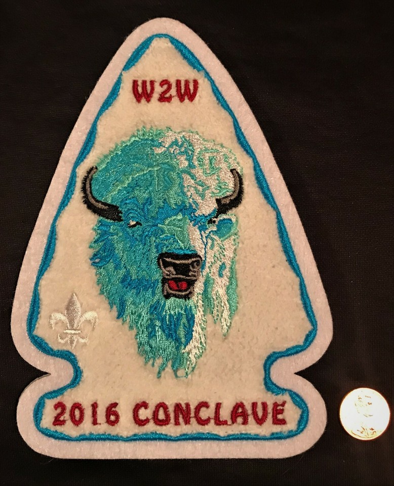 BSA OA ORDER OF THE ARROW W2W 2016 CONCLAVE 508 520 590 CHENILLE JACKET ...
