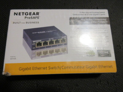 Netgear ProSafe GS105 Gigabit Network Switch 5 Ports | eBay