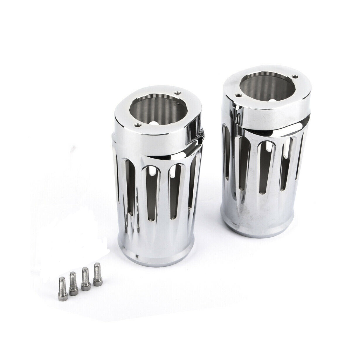 2X Fork Boot Slider Cover Cow Bell For Harley Electra Glide Ultra ...