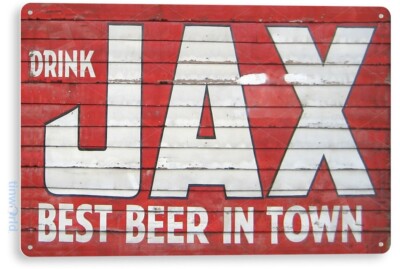 TIN SIGN Jax Beer Metal Wall Art Store Pub Brew New Orleans Bar Pub ...