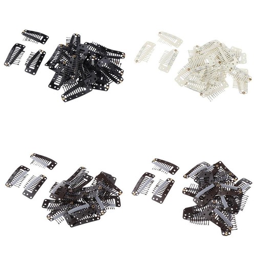 20x s Snap Metal Clips for Hair Extensions Toupees Hairpiece | eBay