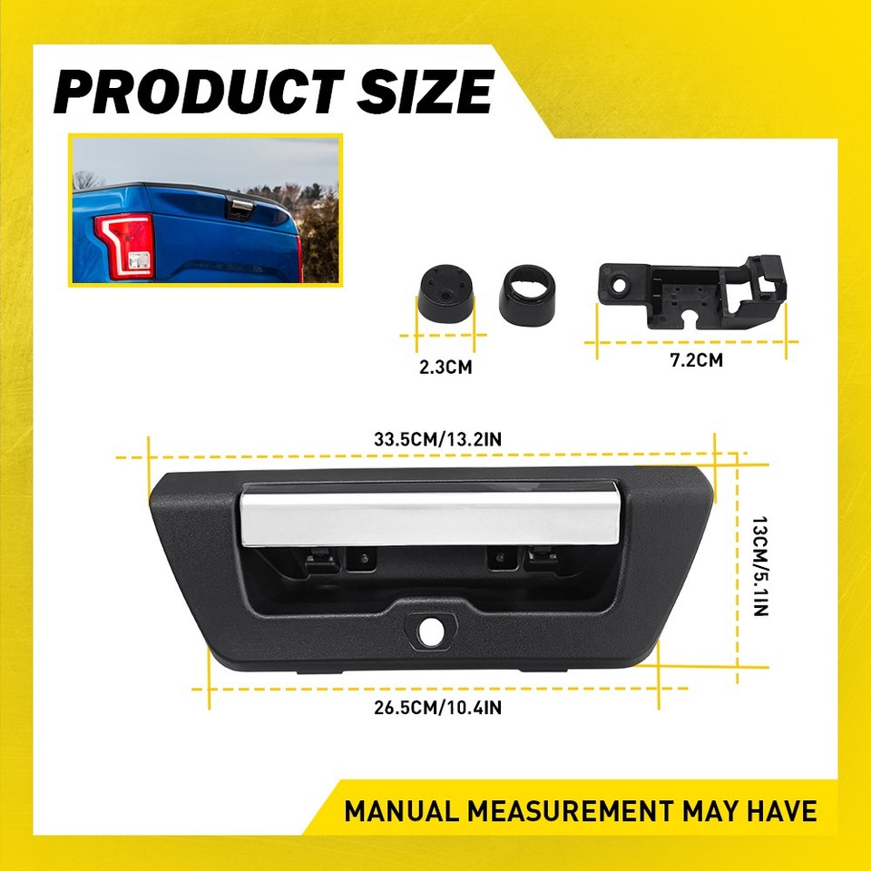 Tailgate Handle & Bezel w/ Camera Hole Fit For 2015-2018 Ford F150 ...