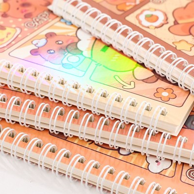 Cartoon Kawaii Capybara A6 Coil Notebook Exercise Book Cute Notepad ...