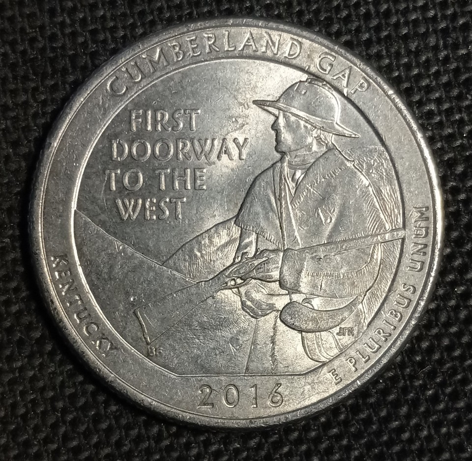 2016-P Cumberland Gap Quarter Die Chip Reverse | eBay