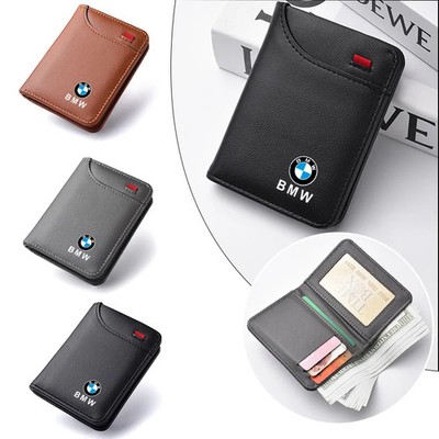 Mens Leather Wallet Card Ticket Storage Car Fan BMW M Power Motorsport ...