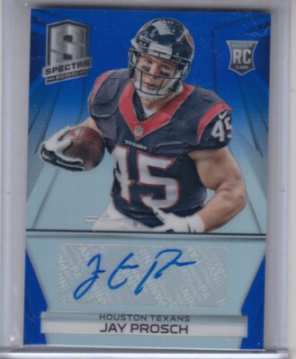 JAY PROSCH 2014 Panini Spectra Prizm Blue Autograph #319 RC 24/49 ...