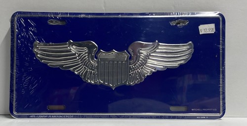 United States U.S. Air Force Pilot License Plate Wall Sign Tag Made in ...