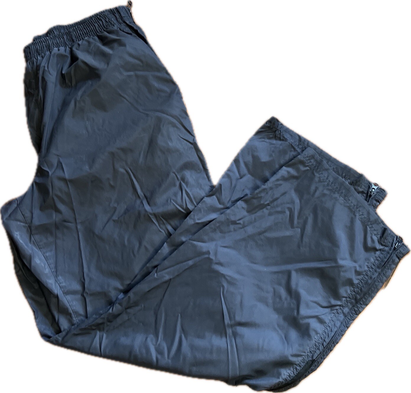 VTG 90s Nike Full Side-Zip Away Gray Swishy Track Pants Men's L ...