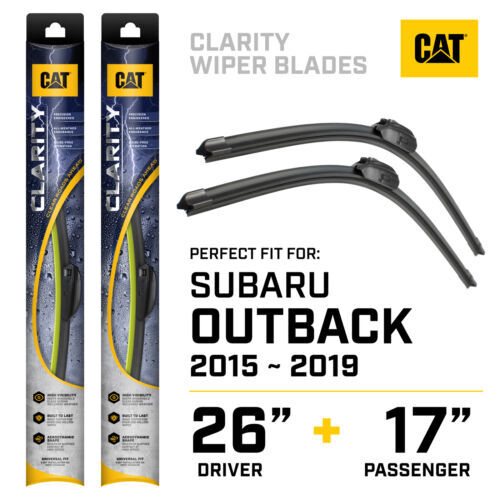 CAT Clarity Windshield Wipers 26+17" Wiper Blades Fit 2015-2019 Subaru ...