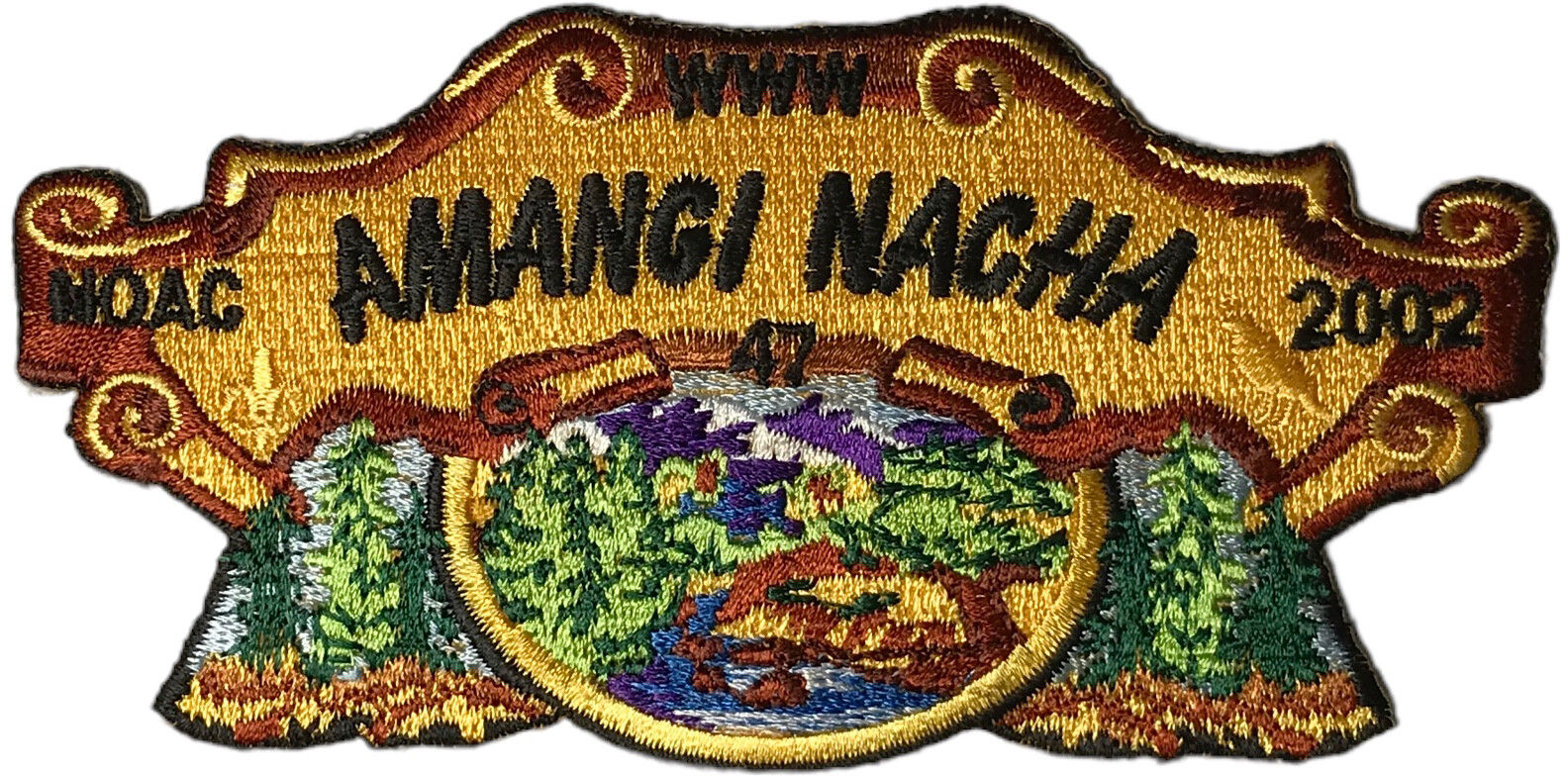 Amangi Nacha Lodge 47 Golden Empire CA 2002 NOAC S19 Flap M/C Bdr ...