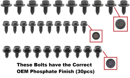 (30pcs) BODY BOLT KIT! FOR FORD F150 F250 F350 BRONCO PICKUP F100 F200 ...