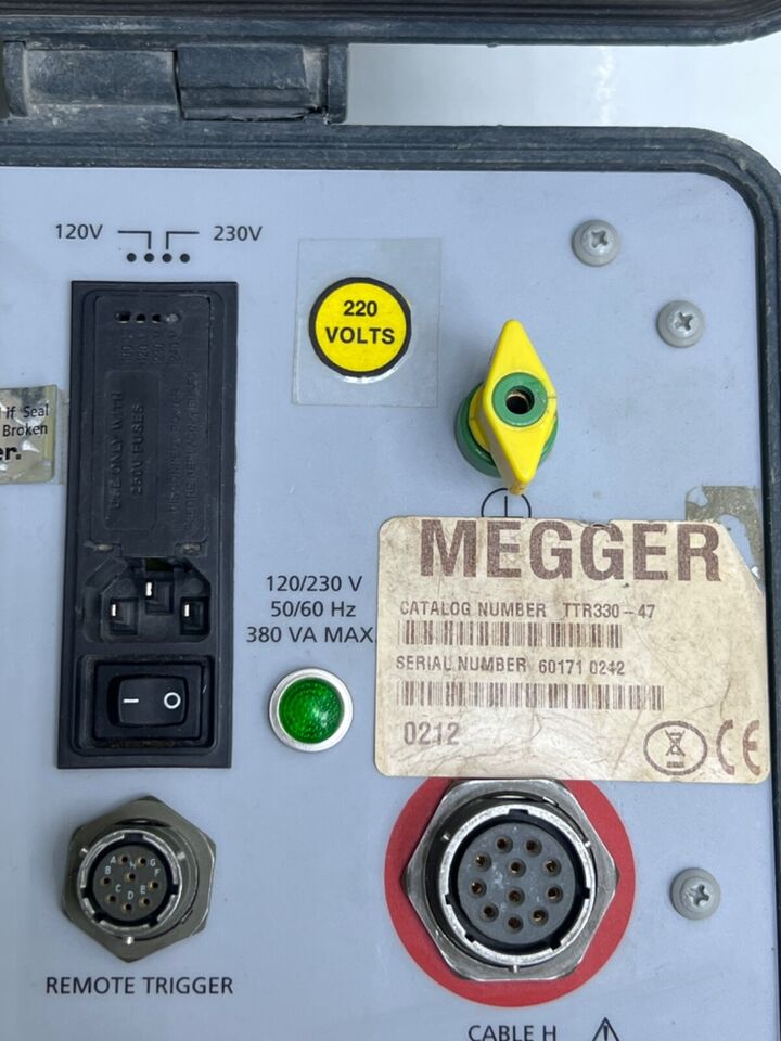 MEGGER TTR330 TRANSFORMER TURN-RATIO TEST SET CAT.NO:TTR330-47 | eBay
