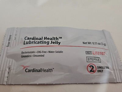 CARDINAL Health Lubricating Jelly 3 g Foil Packets 30/box | eBay