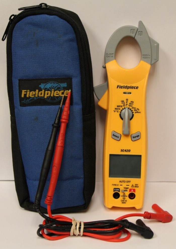 Fieldpiece SC420 Essential Clamp Multimeter With Leads for sale online ...