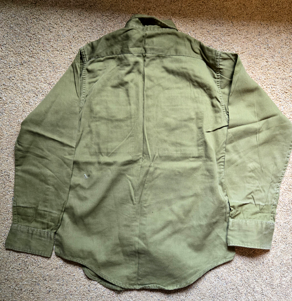 Vintage Boy Scouts BSA Green Official Uniform Shirt | eBay