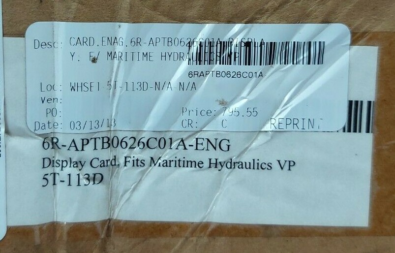 ENAG 6R-APTB0626C01A Display Card Fits Maritime Hydraulic VP 5T-113D | eBay
