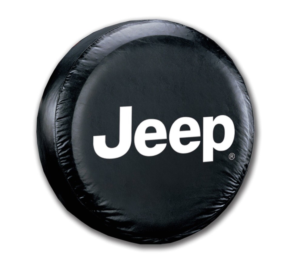 Jeep Soft Tire Cover White Jeep Logo Diameter Fit 30”-33” MOPAR OEM ...