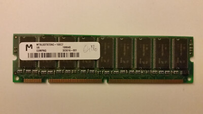 Dimm SDRAM 64 Mo PC100 168 pin 100MHz ECC Compaq 323016-001 serveur ...