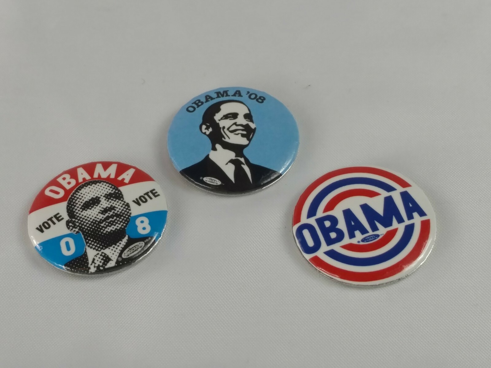 Political Election Pinback Lot 3 Pins Buttons Obama Vote 08 2008 ...