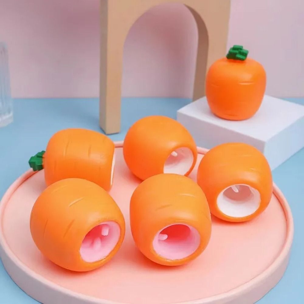 Creative Squeeze Toys Cartoon Bunny Fidget Vent Toy New Carrot Rabbit ...