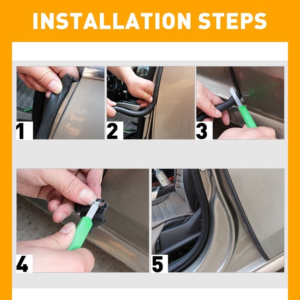 Auto Lok Rubber Seal Weather Strip Door Window Lock Trunk Hood Edge ...