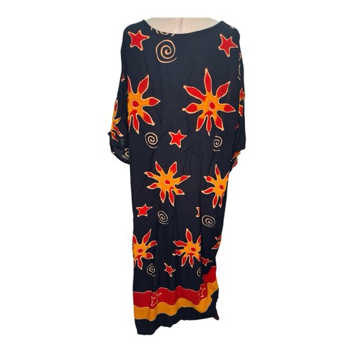 Vintage Celestial Muumuu Patio House Dress African Kaftan Plus Size 5X ...