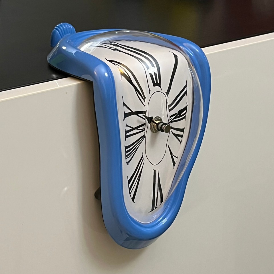 Salvador Dali Desk /Shelf Melting Clock - Silent & Fully Functional Clock | eBay