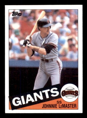 1985 Topps Baseball #772 Johnnie LeMaster NM or Better *bb1 | eBay